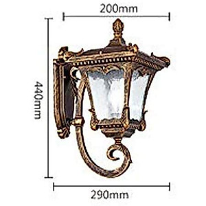 Simple And Cool Wall Lamp Simple European American Country Outdoor Aluminum Waterproof Balcony Garden Doorway Corridor Lamp Wall Wall Light Home Garden Wall Hanging Lamp Retro Villa Gate Wall Lantern