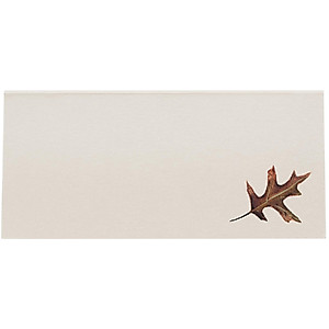 Assorted Autumn Leaf Printable Place Cards, Set of 60 (10 Sheets), Laser & Inkjet Printers - Wedding, Party, Dinner, and Special Events - Made in the USA