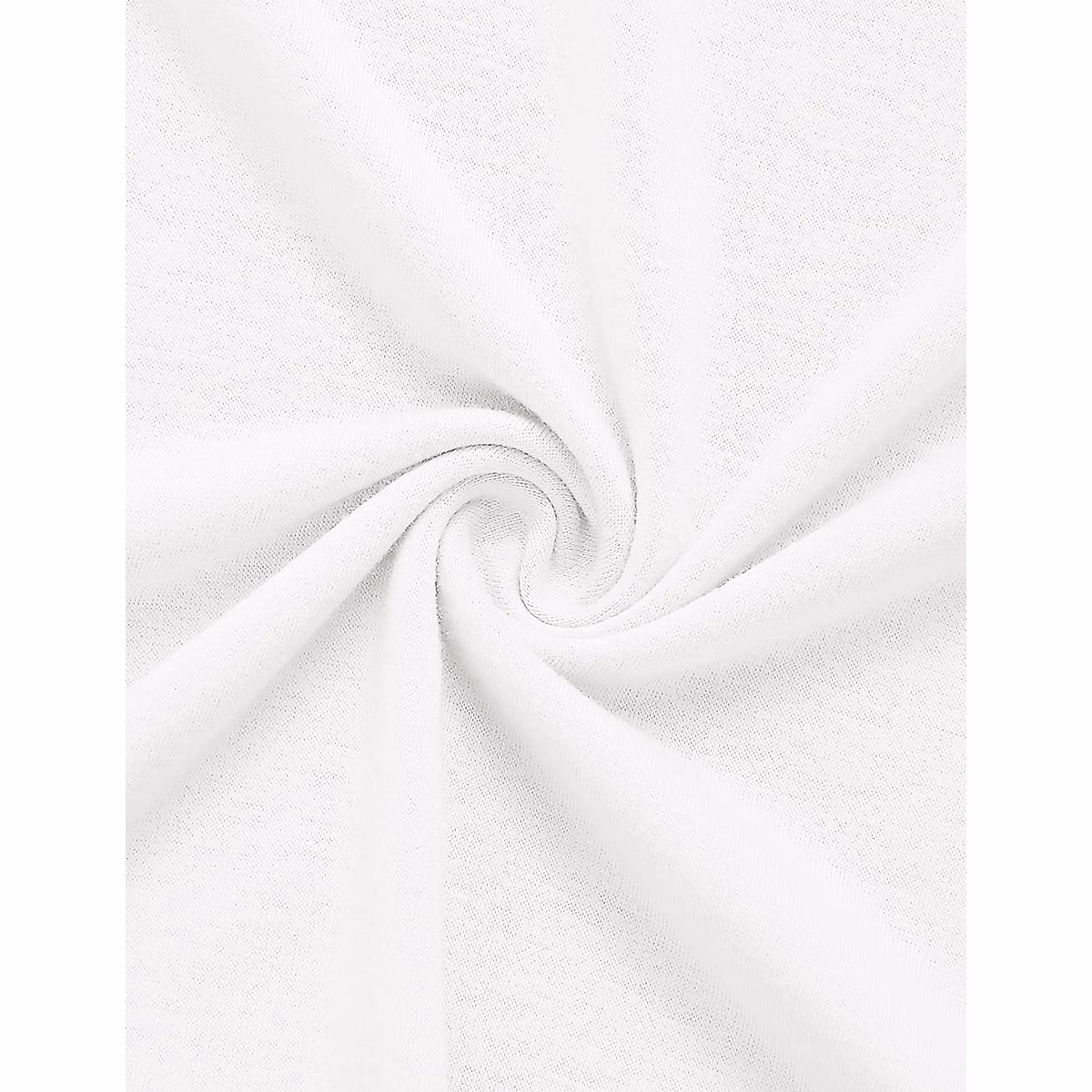 MIROL Women's Ruffle Sleeve Tops Summer Casual Blouse Crew Neck Solid Cute Tunic Shirt White