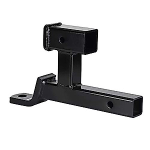 HITOWMFG Multi-Use Trailer Ball Mount 2" Receiver Dual Hitch Extension (GTW 5,000 lbs)