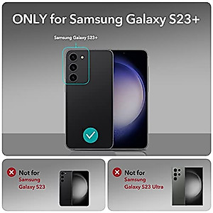 ESR for Samsung Galaxy S23 Plus Classic Kickstand Case, Adjustable Built-in Camera Ring Stand, Military-Grade Drop Protection, Case for Samsung S23 Plus, Shockproof Scratch-Resistant, Frosted Black