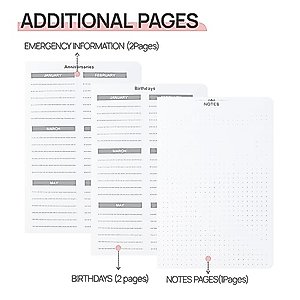Stilip Password Book with Alphabetical Tabs - Upgraded Hardcover Password Keeper with PU,Perfect for Record Organize Your Passwords - Rose Gold