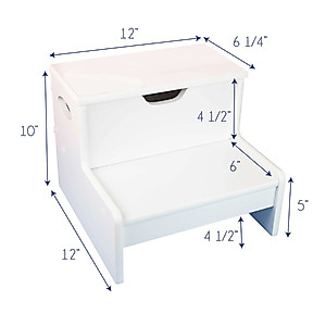 Personalized Boys Storage Step Stool (Robots)