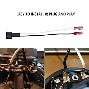72-5600 Speaker Adapter Wiring Harness Replacement for Select Ford, Chevrolet, GMC, Mazda Lincoln, Mercury Car Front Rear Door Speaker Wire Harness（4Pcs)