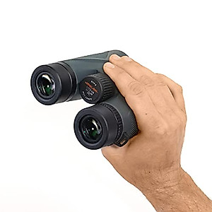 Athlon Optics 8x42 Midas UHD Gray Binoculars with ED Glass for Adults and Kids, High-Powered Binoculars for Hunting, Birdwatching, and More