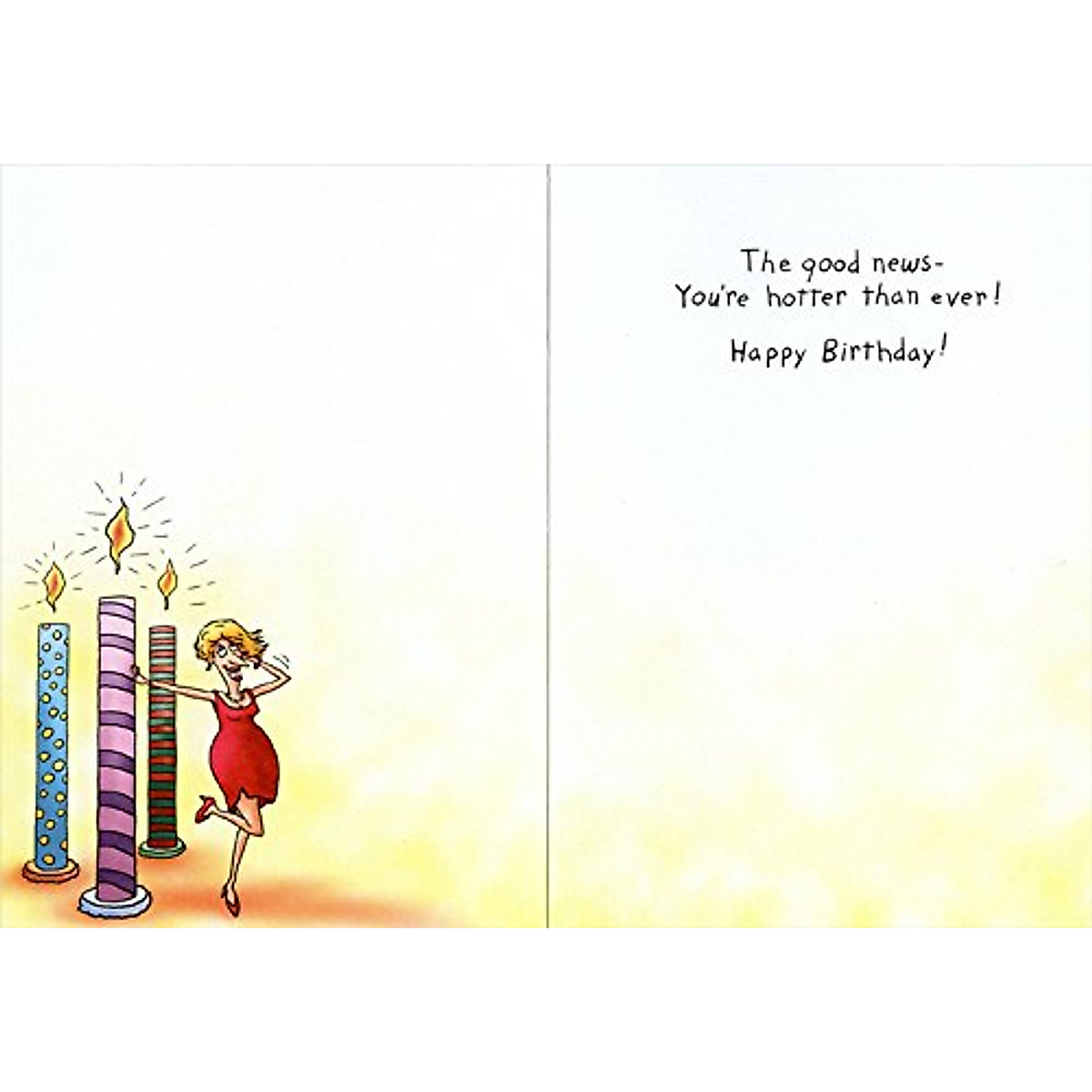 Surrounded by Candles - Oatmeal Studios Funny Birthday Card