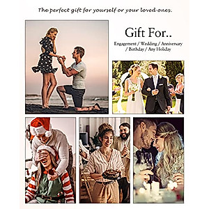 Moissanite Stud Earrings for Women Men Girls, FCINOS 18K White Gold Plated S925 Sterling Silver 1CT D Color VVS1 Clarity Round Cut Lab Created Diamond Earrings Birthday Christmas Gift