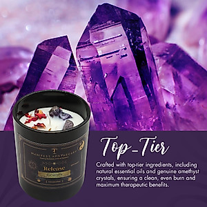 Manifest Apothecary Healing Remedies & Ritual Supplies - Manifestation Candles - for Emotional Burden Support - Purple (Release)