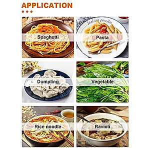 JIAWANSHUN Commercial Pasta Cooker Electric Noodle Cooker with 2 Baskets for Restaurant,Cooking Spaghetti Dumplings Vegetables,30-110℃ Temperature Adjustable 110V