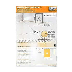 Schluter Kerdi 36-Inch x 48-Inch Center Shower Tray