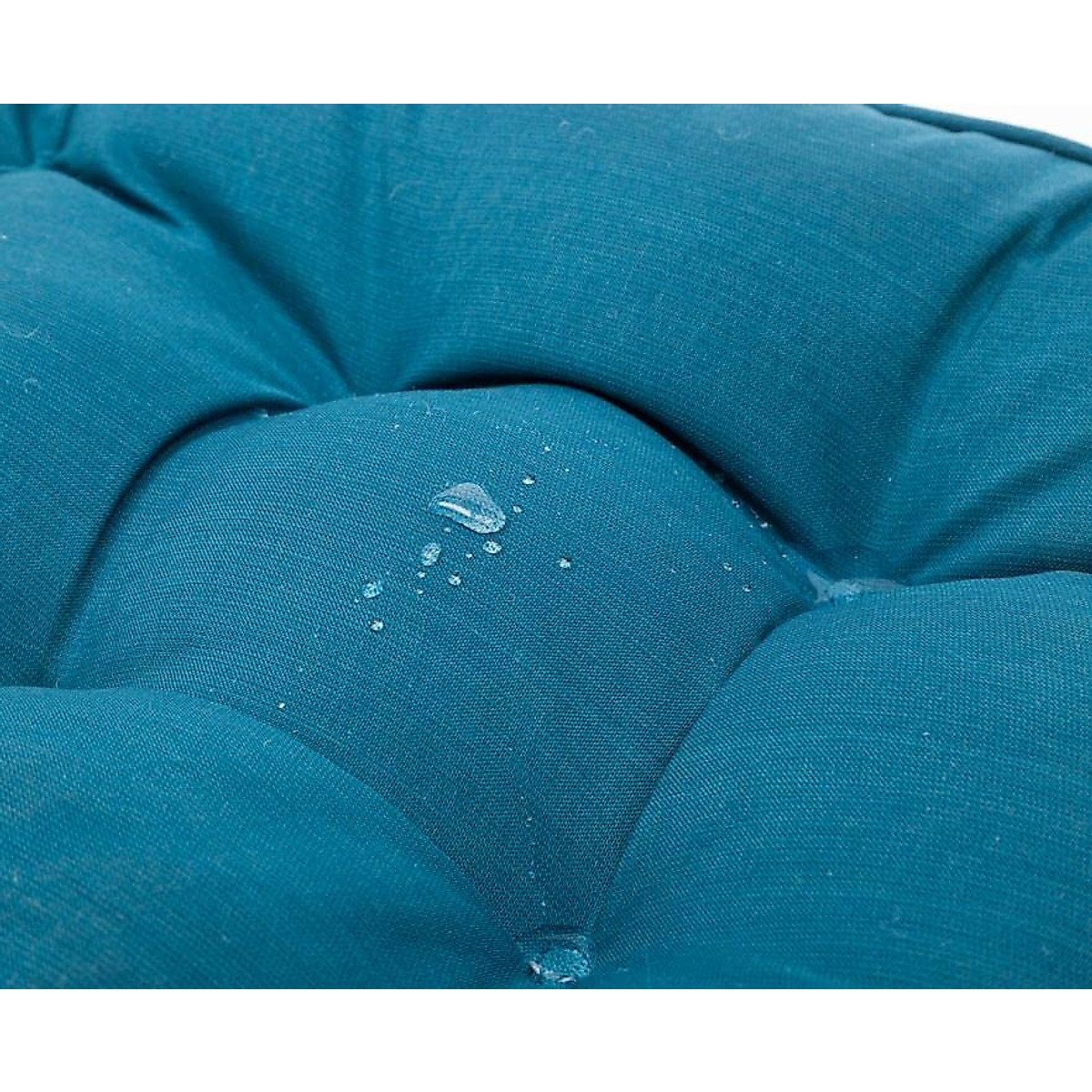 QILLOWAY Indoor/Outdoor High Back Chair Cushion for Adirondack,Spring/Summer Seasonal All Weather Replacement Rocking Chair Cushions. (Peacock Blue)