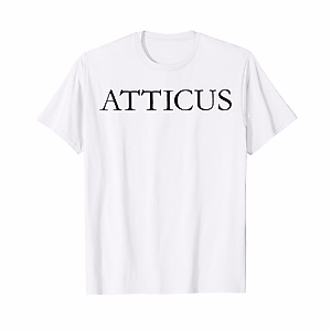 ATTICUS Garamond Logo T Shirt (Black Print)