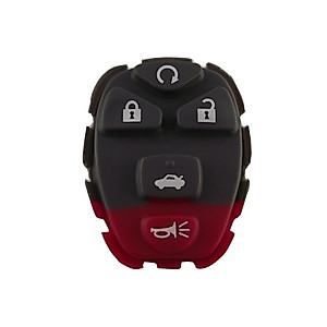 KEMANI Car Remote Key Case Fob Rubber Pad Insert 5 Button for Chevrolet Pontiac G6 G5 Saturn Aura Cobalt Buick Saturn