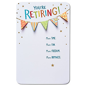 American Greetings Funny Retirement Card (Good things)
