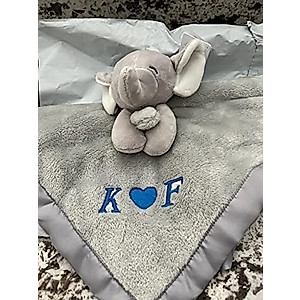 Personalized Baby Lovey Lion Gift for Her, for Him, Soft Unisex Toy - Cute Custom Embroidery Security Snuggle Comforter Blanket