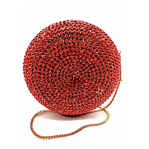 DJBM Sparkly Apple Rhinestone Evening Clutch Women Luxury Fruit Crystal Handbags Diamond Purses for Party Wedding Prom, Green