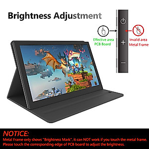 JUN-ELECTRON for Raspberry Pi 4 Portable Monitor 7.0 inch Screen - IPS Capacitive Display 1024x600, Second Screen with Laptop, Mini HDMI - Compatible with RPi, for PS4 etc, with Leather Holder Case