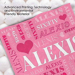 Personalized Name Blanket for Kids Boys Girls, Personalized Name Blanket for Daughter Son Custom Blanket with Name for Adult Personalized Baby Blankets for Christmas Valentine's Day Gifts