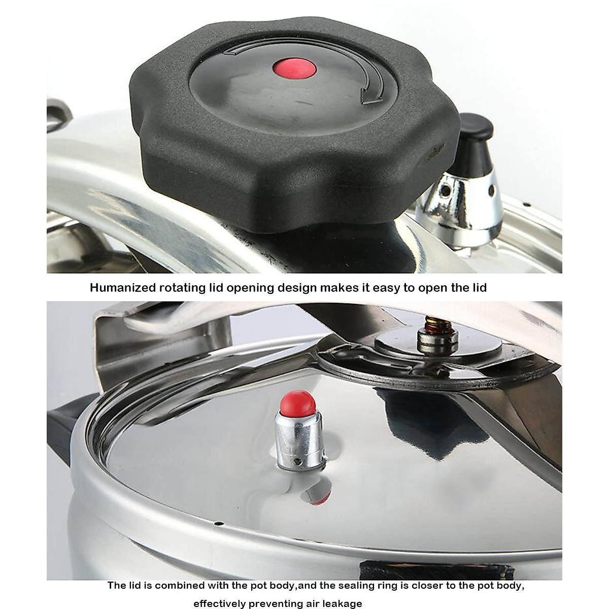 25 Quart olla de presion grande & stainless steel pressure cooker & large steamer cooking pressure canners,safety lock Explosion-proof,Suitable for All Hob Types,ollas de presión para cocinar