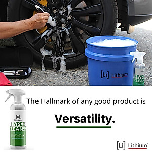 Lithium Hyper Cleanse- All Purpose Cleaner- Newest Science in Cleaning Leather, Plastic, Carpet, Vinyl, Removes The Toughest Stains, Protects, Penetrates Cracks and Grooves. (16oz)