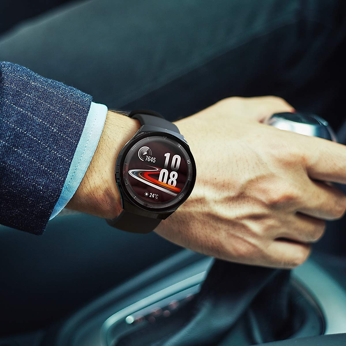 Full Cover Case Compatible with Huawei Watch GT 2e Screen Protector Case, Tempered Glass Film Cases Shock-Proof and Scratch-Resistant Protector Cover Case for Huawei GT 2e Smartwatch (Black)