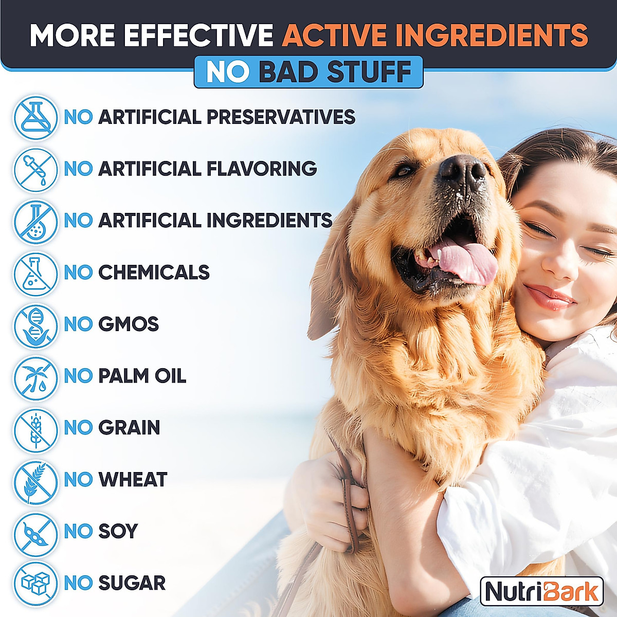 Senior Dog Joint Supplement -1000mg Glucosamine for Dogs -Advanced Hip & Joint Support Chews w/Glucosamine, Chondroitin, MSM, Turmeric & Omega 3 for Pain & Inflammation Relief, Improved Mobility