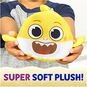 WowWee Baby Shark's Big Show! Reversible Plush Baby Shark Turns Into Super Shark – Flip Plushie Toys for Toddlers