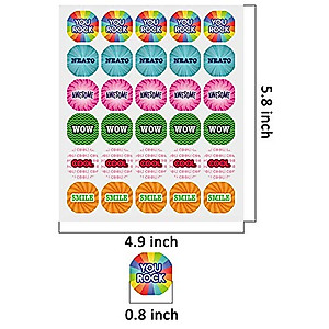 Youngever 3060 Motivational Stickers, Inspiring Planner Stickers, Motivational Encouragement Stickers for Teacher, School, Book, Notebook, Planner, Positive Stickers, 18 Unique Designs