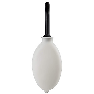 RVDKBULB Compact Silicone Douche Bag, Reusable Travel Douche Kit, 11 Fl Oz Capacity, White