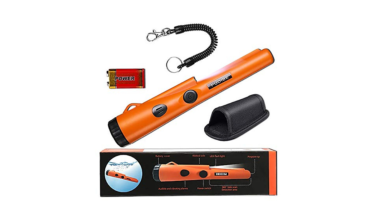 Pinpoint Metal Detector Pinpointer - Fully Waterproof with Orange Color ...