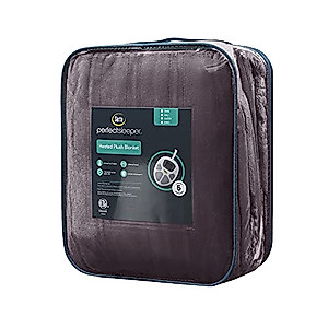 Serta Luxuriously Soft Plush Electric Blanket Fast Heating Cozy Cover, Safety Auto Shut Off Timer, Low EMF, Multi Heat Setting, ETL Certified, Machine Washable, Lavender King (92 in x 100 in)