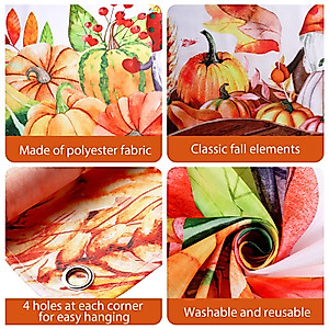 Happy Fall Y'all Backdrop Decoration Gnome Pumpkin Background Fabric for Photography Photoshoot Harvest Holiday Party Banner Photo Props for Autumn Thanksgiving Birthday Baby Shower, 72.8 x 43.3 Inch