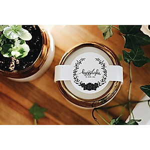 Hyggelight | The Growing Candle. Tired of Tossing Empty Candles? Try Our Less-Waste Solution. 10 oz, 55 hr Burn Time, 100% Soy Wax, Cotton Wick, Handmade Reusable Pot. (Sandalwood + Vanilla, Clara)