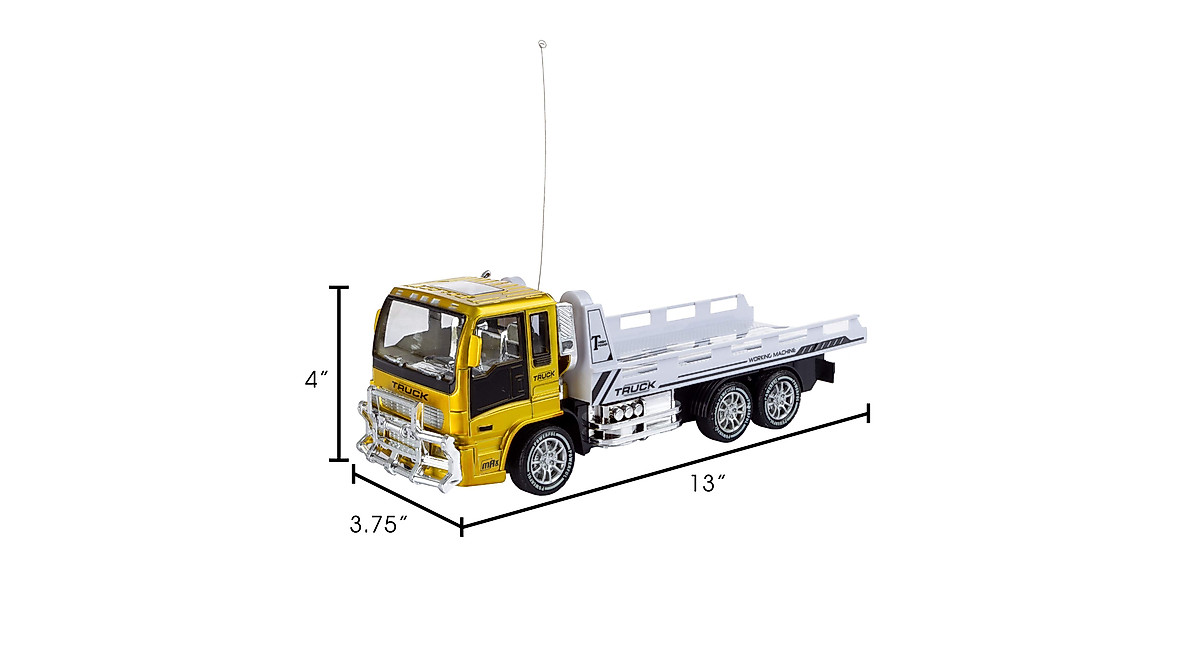 Hey! Play! Remote Control Flatbed Truck - Fun RC Toy for Kids