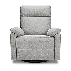 DaVinci Suzy Glider Recliner Nursery Chair - Glider Rocking Chair for Nursery and Living Room - GREENGUARD Gold, FSC & Certi-PUR US Certified - 360° Swivel Rocker Recliner Chair (Frost Grey)