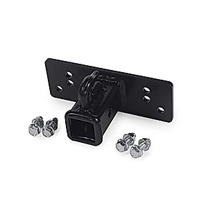 Front Receiver Hitch for Sub-Compact Tractors - Black