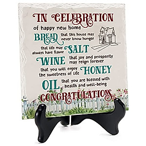 House Warming Gifts New Home, Housewarming Gifts for Happy New Home, New House Decorations Plaque, First Home Gifts from Neighbor, Friends