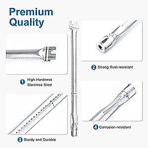 Uniflasy Repair Kit for Ducane Gas Barbecue Grill 30400040, 3200, 3400, Replacement for Ducane 3 Burner DUCHD1, 30500048, DUCHP1, 30500602, Burner Tube, Stainless Steel Burner and Heat Plate