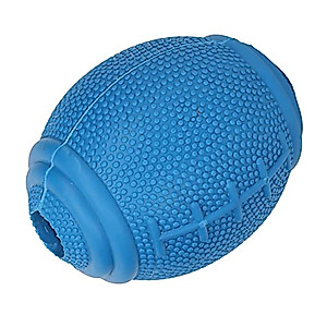 Naroote Pet Chew Toy Balls, Reduce Boredom Dog Rugby Toy Bite Resistant Rubber for Puppy for Indoor