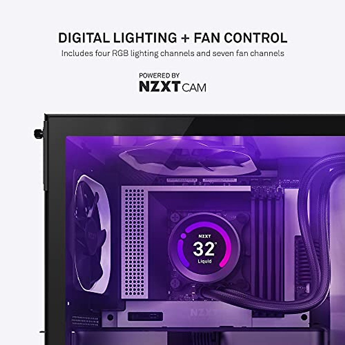 NZXT N7 Z590 - N7-Z59XT-W1 - Intel Z590 chipset (Supports 11th Gen CPUs) - ATX Gaming Motherboard - Integrated I/O Shield - WiFi 6E connectivity - Bluetooth V5.2 - White