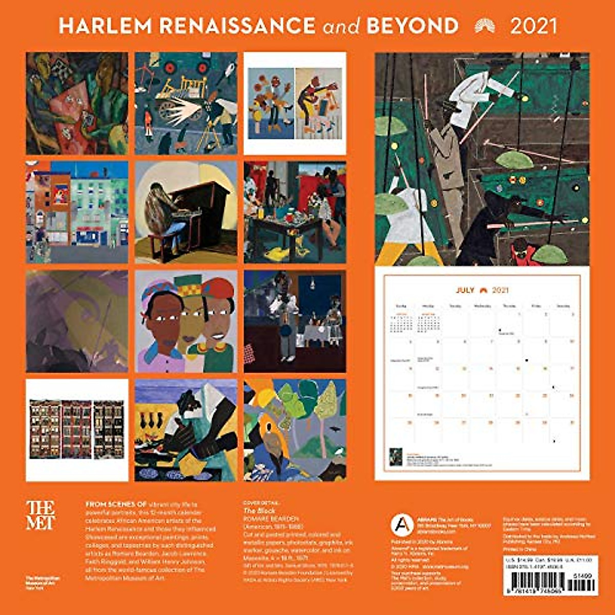 Harlem Renaissance and Beyond 2021 Wall Calendar