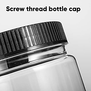 8oz Plastic Jars With Lids, Accguan Airtight Container for Food Storage, Clear Plastic Jars Ideal For Dry Food, Peanut Butter, Honey and Jam Storage, Set of 20