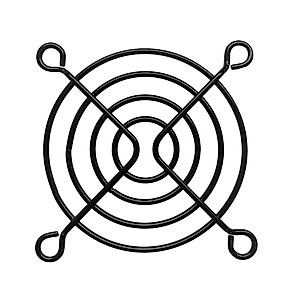80mm Black Fan Grill (10 Pack)