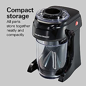 Hamilton Beach 3-in-1 Electric Vegetable Spiralizer & Slicer With 3 Cutting Cones for Veggie Spaghetti, Linguine, and Ribbons, 6-Cups, Black,70930