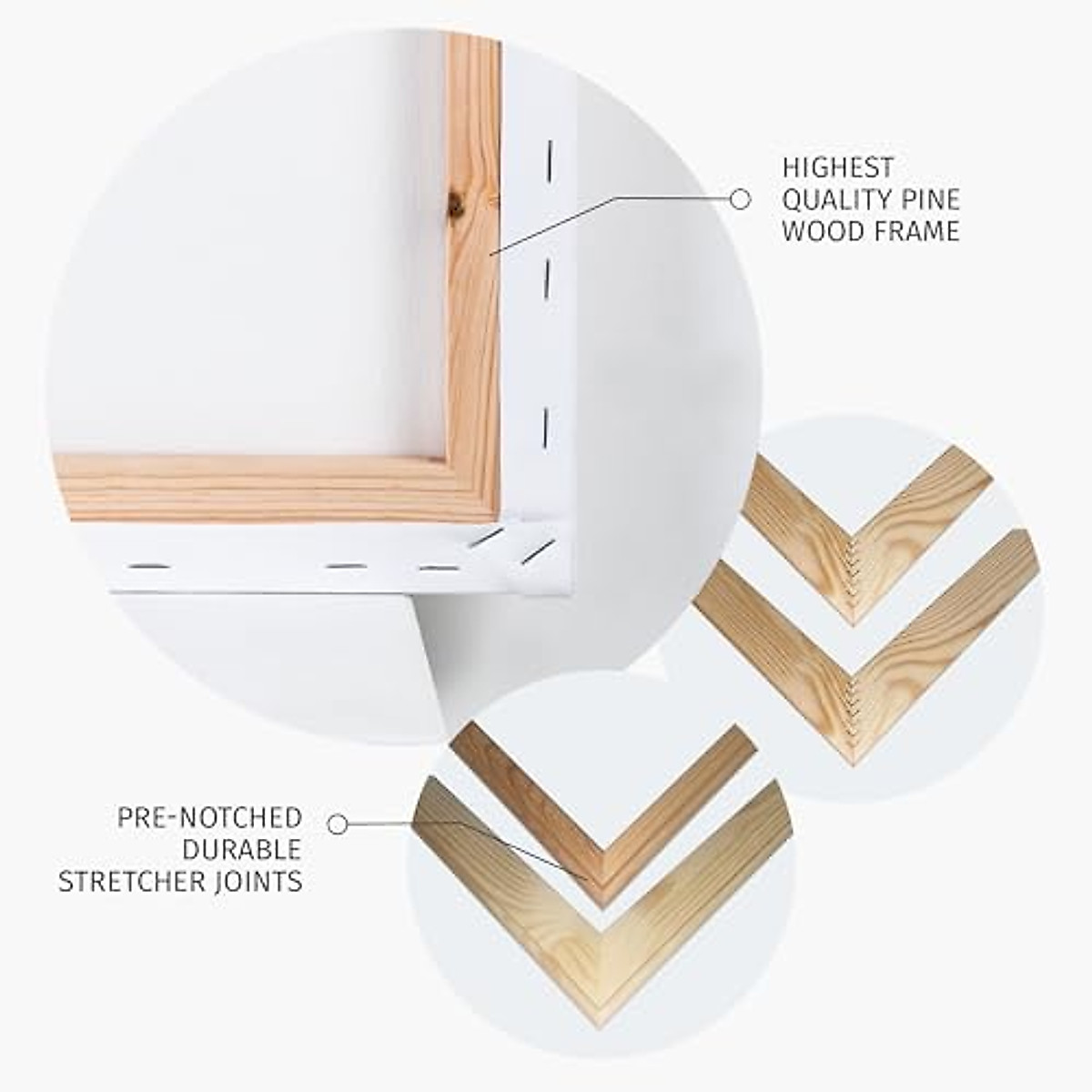 PIXY CANVAS Value Pack of 2 Stretched Canvas 10x12 inch, 3/4 (0.75) inch deep for Your Paintings/Artwrok/Wall Art/Wall Decor (Pack of 2 Canvas, 10 x 12 inch, Landscape)