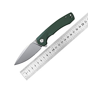 KUBEY Calyce KU901G Pocket Knife Durable D2 Blade and Ergonomic Handle with Deep Carry Pocket Clip
