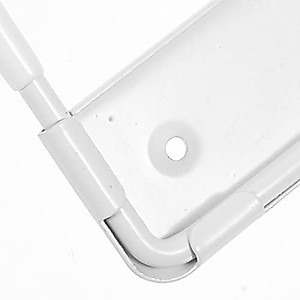Zerodeko 1 Set Iron Board Hanger Ironing Board Hook for Wall Iron Holder Wall Mount Household Hooks Wall Mount Iron Board Holder Folding Shelf Key Hanger White Storage Bracket