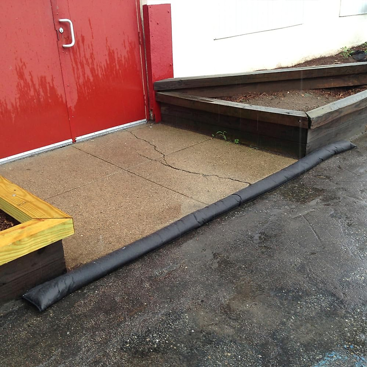 Quick Dam QD65-2 5' Barrier Water Flood Dam Bags, 2 Pack, Black