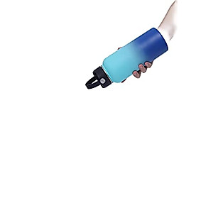 WKZXNIU Stainless Steel Water Bottle with Straw, 32oz, BPA Free, Leak Proof, 2 Lids, for Gym Travel and Camping (Blue/Green)…