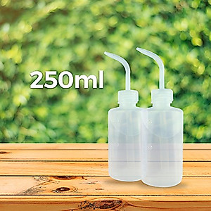 ZOND 3 Pack 250ml Succulent Water Bottle, Bonsai Watering Bottle, Squeeze Bottle for Multi-Purpose Makeup Liquids